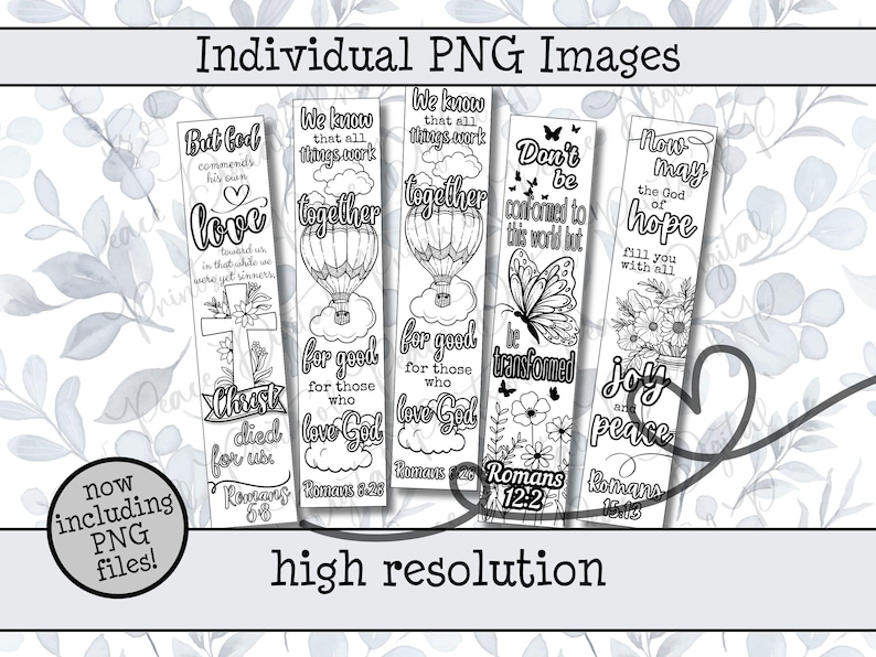 Romans Bible Journaling Margin Strips • Scripture Coloring Strips ...