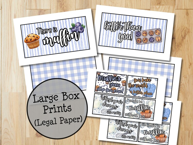 Muffin College Care Package Printable Labels: DIY Box Decor (PDF ...