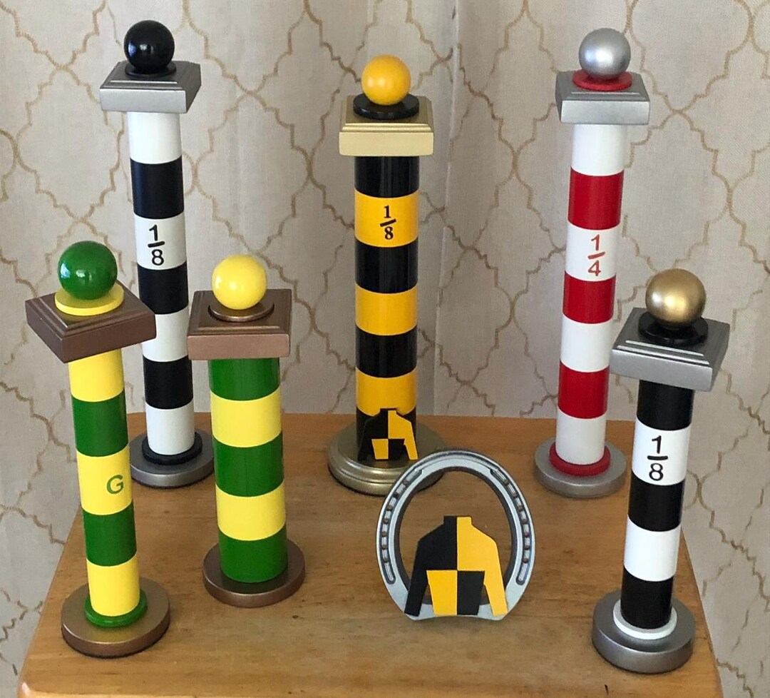 Custom Thoroughbred Race Quarter Pole, Mile Markers, Horse Racing ...