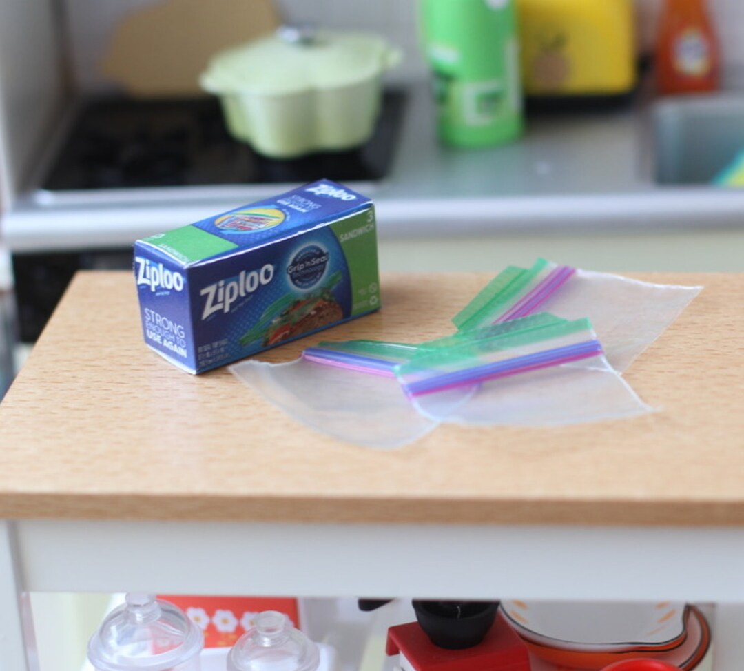 1:6 Scale Miniature Resealable Plastic Bag Set - Etsy