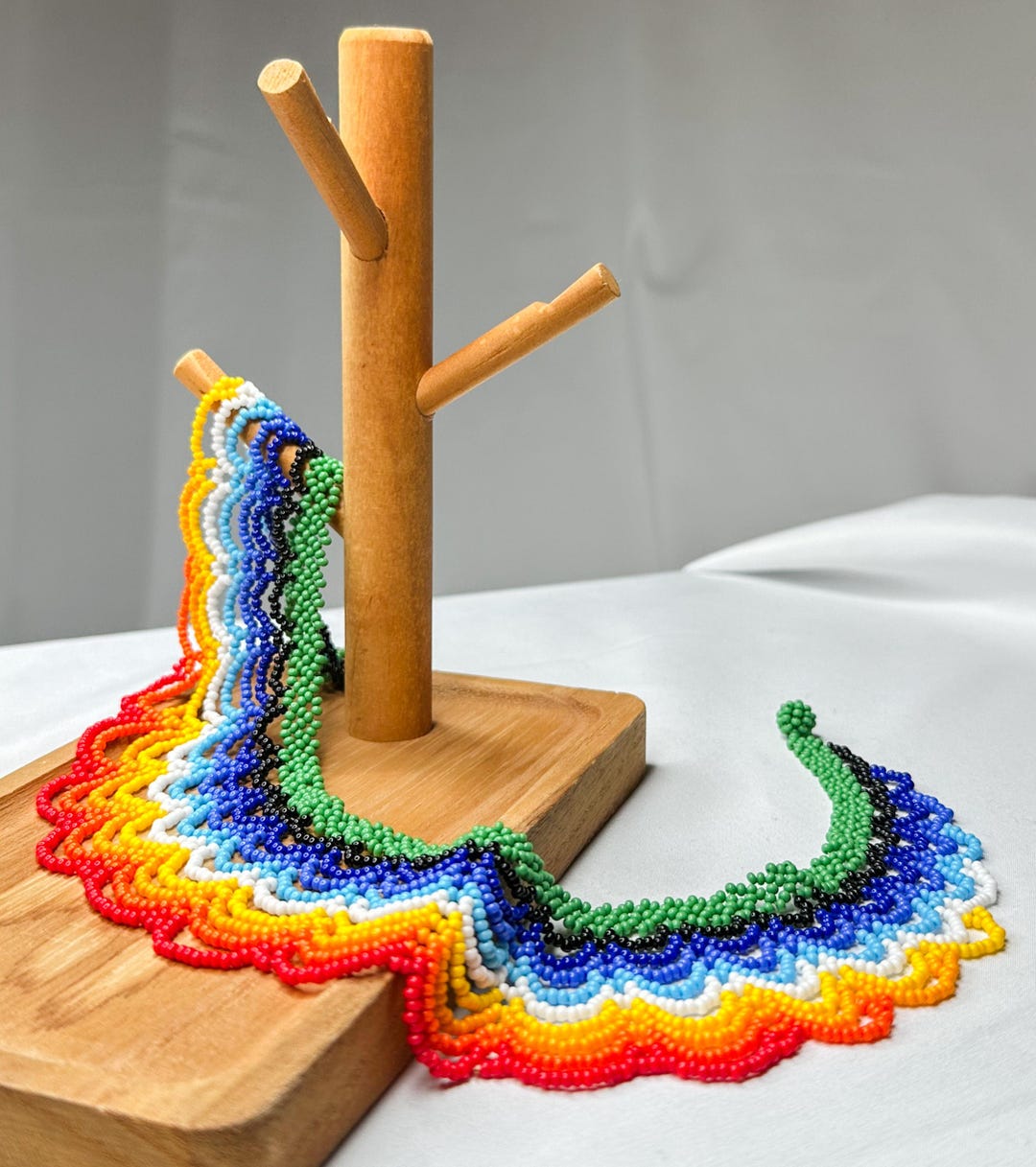 Handmade Seed Bead Necklace – Indigenous Embera Beadwork From Colombia ...