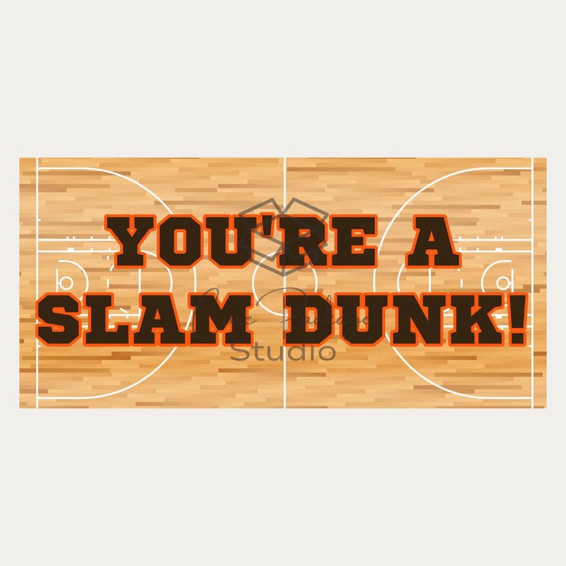 Slam Dunk Basketball Sticker Set, College Student Care Package Labels ...