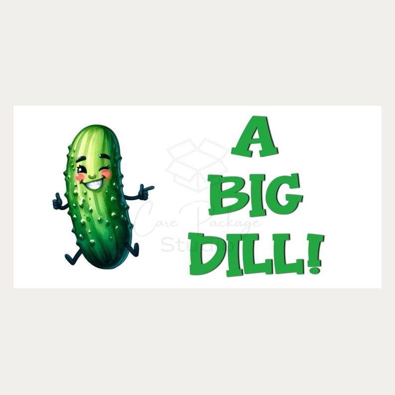 A Big Dill Care Package Sticker Kit, College Student Dorm Treat Box ...