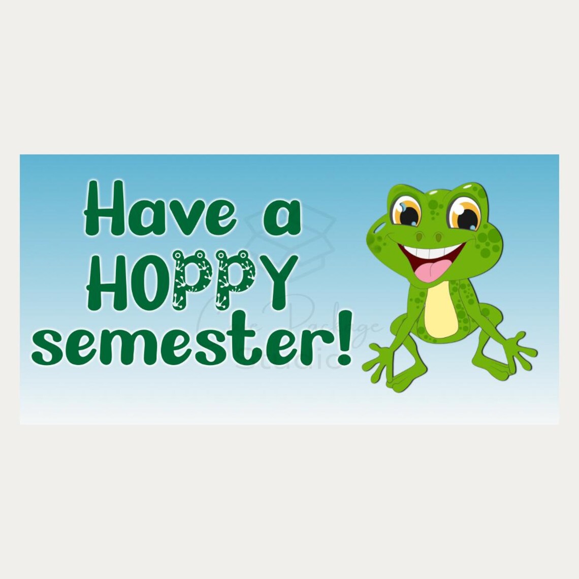 Frog Care Package Stickers, Toadally Miss You Gift Box Labels, Back to ...