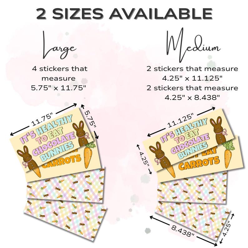 Easter Care Package Box Labels, Chocolate Bunny Label Stickers, College ...