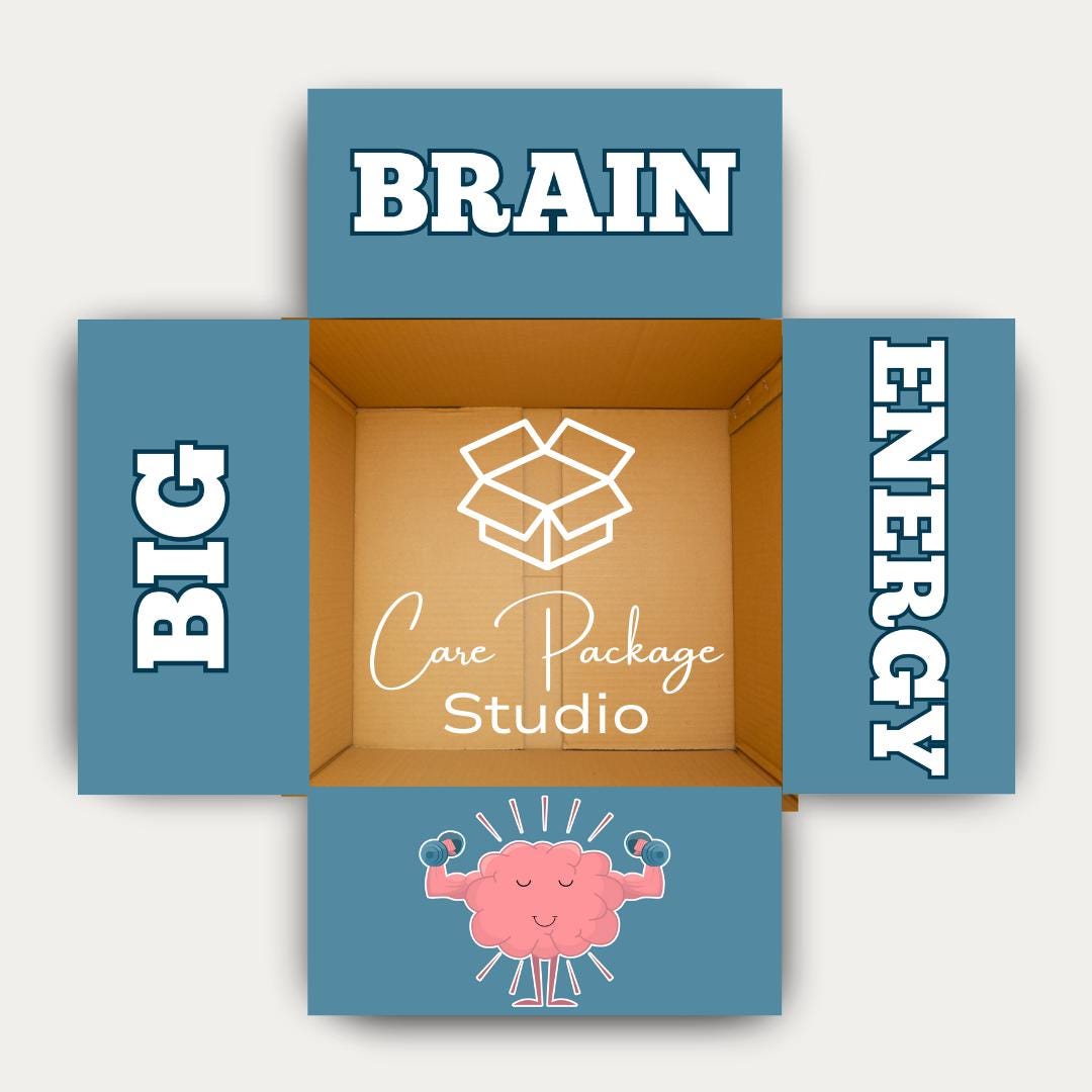 Big Brain Energy Care Package Flaps, College Student Care Package ...