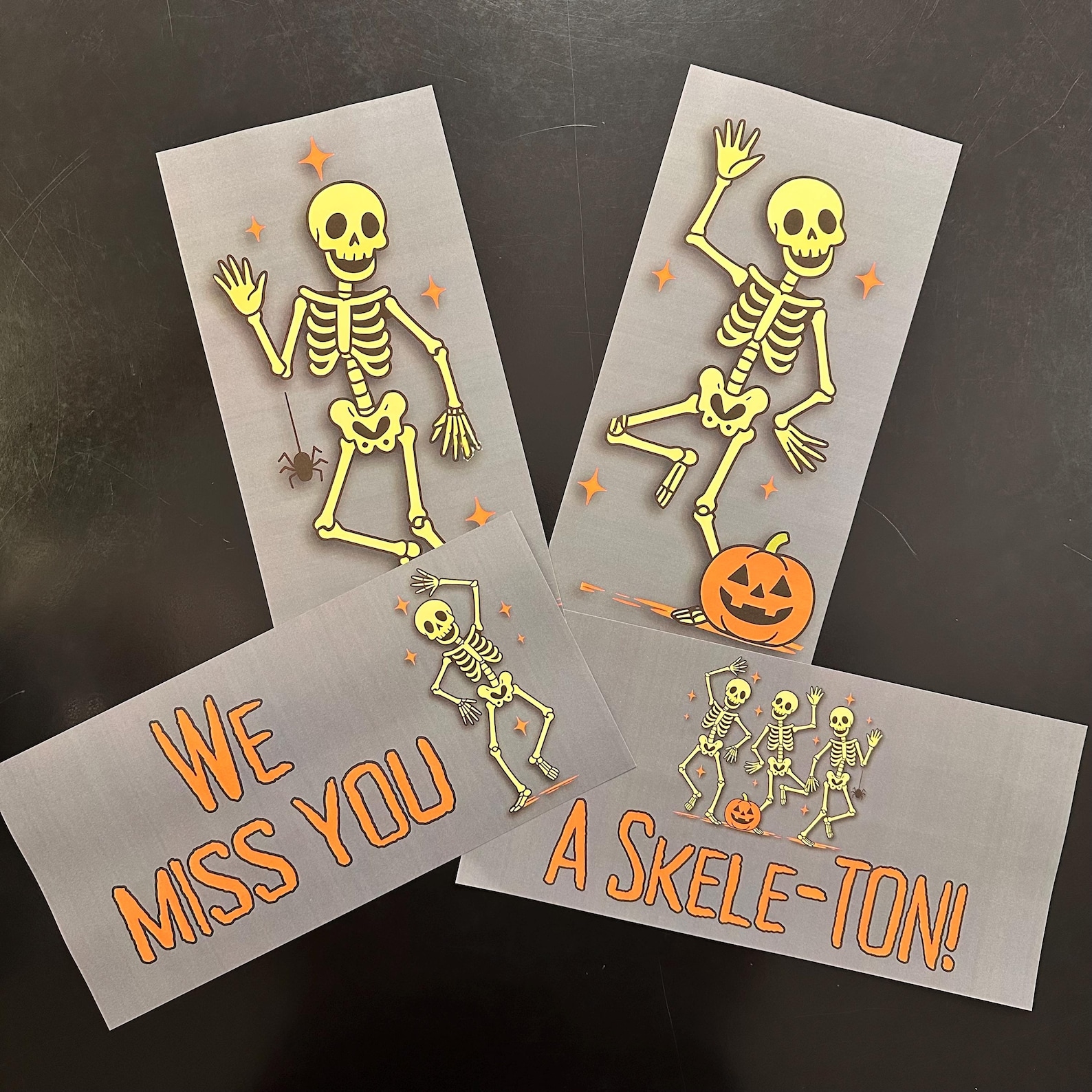 We Miss You a Skeleton Halloween Care Package Flaps, College Care ...