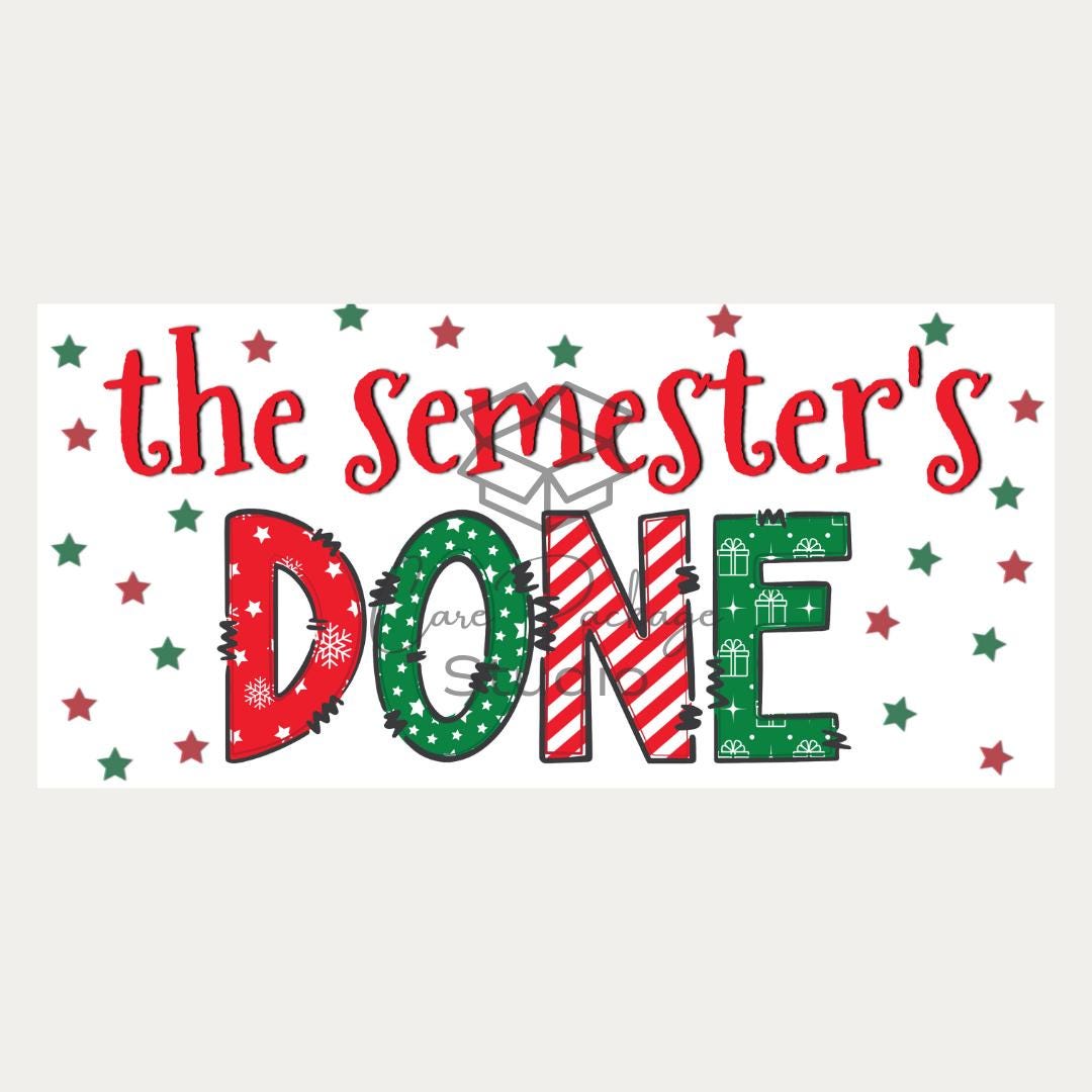 College Finals Box Flaps, Christmas Gift Box Sticker, University Exam ...