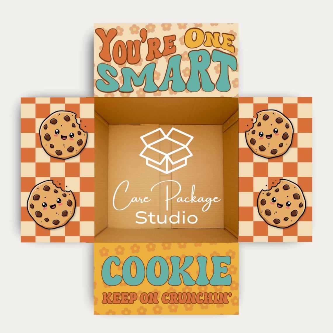 You're One Smart Cookie Care Package Sticker Kit, College Finals Care ...