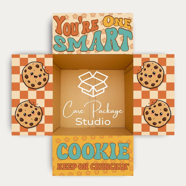 You're One Smart Cookie Care Package Sticker Kit, College Finals Care ...