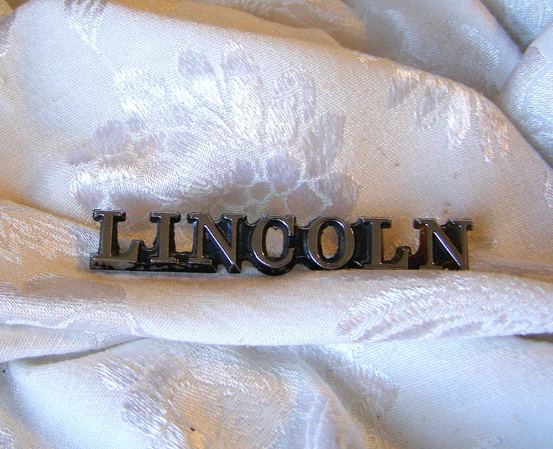 Vintage Ford Lincoln Town Car Emblem Block Letters - Etsy