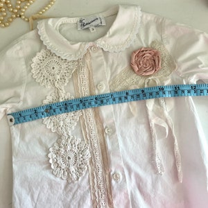 Little Girl Vintage Tattered Boho Button-down Shirt, Vintage Girl's ...