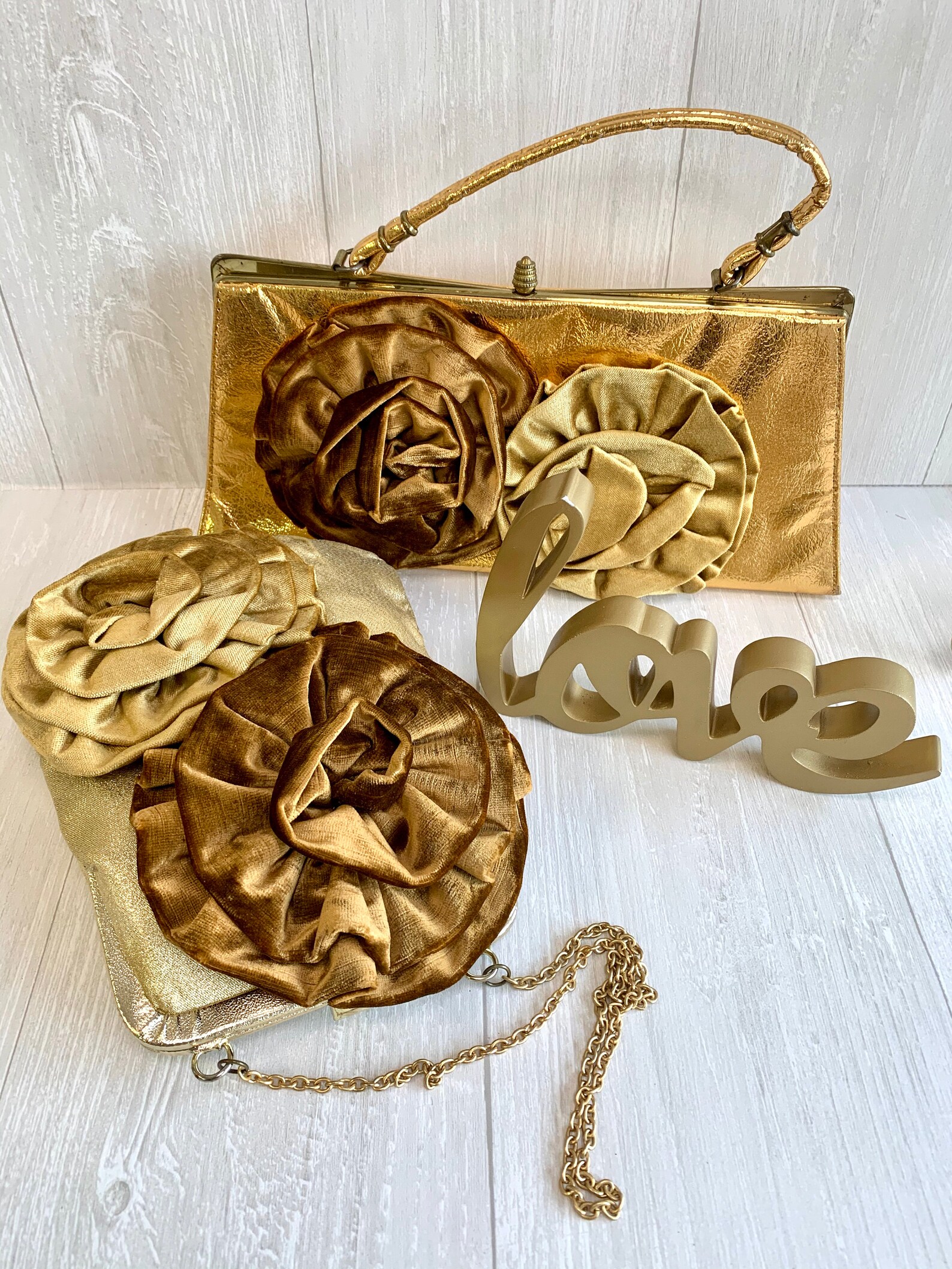 Gold Clutches Vintage Clutch Bags Gold Clutch Bag Vintage - Etsy