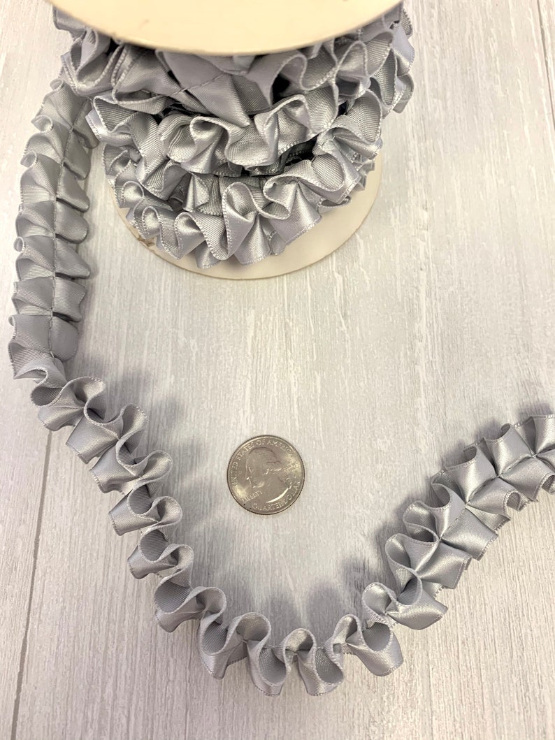 SOLD HOLD for Jeanne Silver Ruffle Trim Ruffle Trim Silver - Etsy
