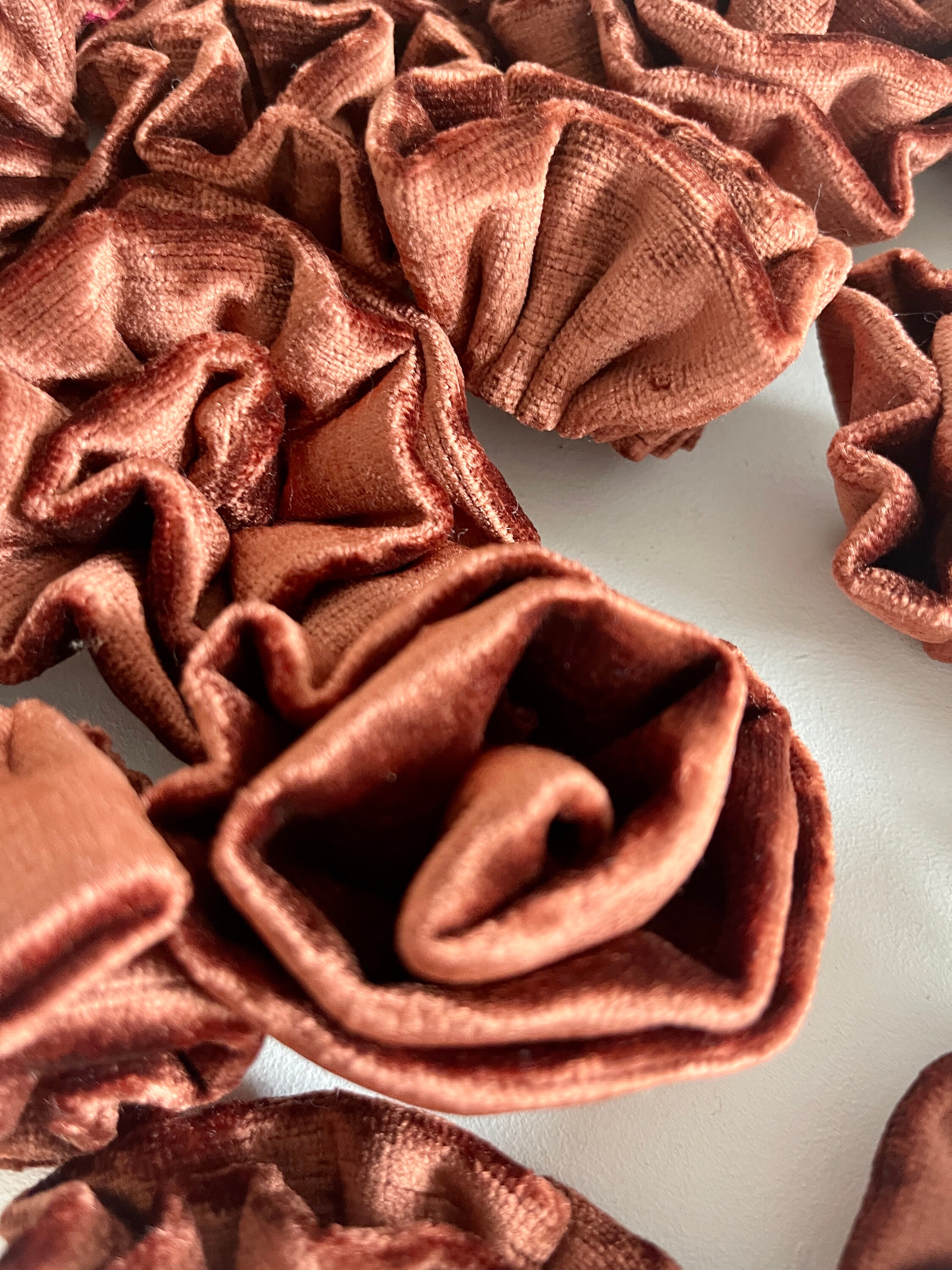 Fabric Flowers Velvet Fabric Flower Handmade Flowers Flower - Etsy UK