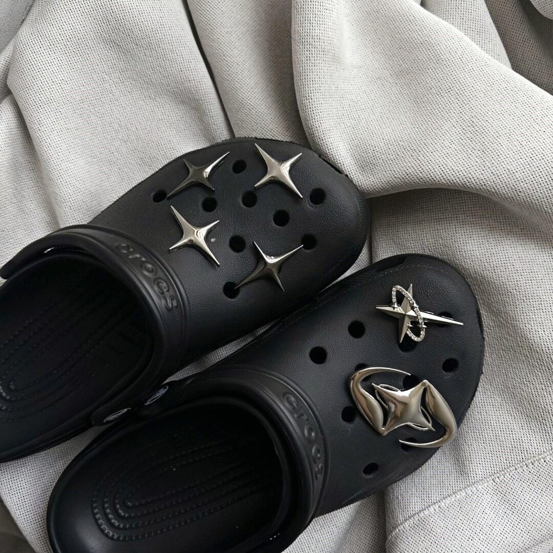 Gothic Shoe Charms Set, Goth Croc Accessories, Punk Shoe Decorations ...