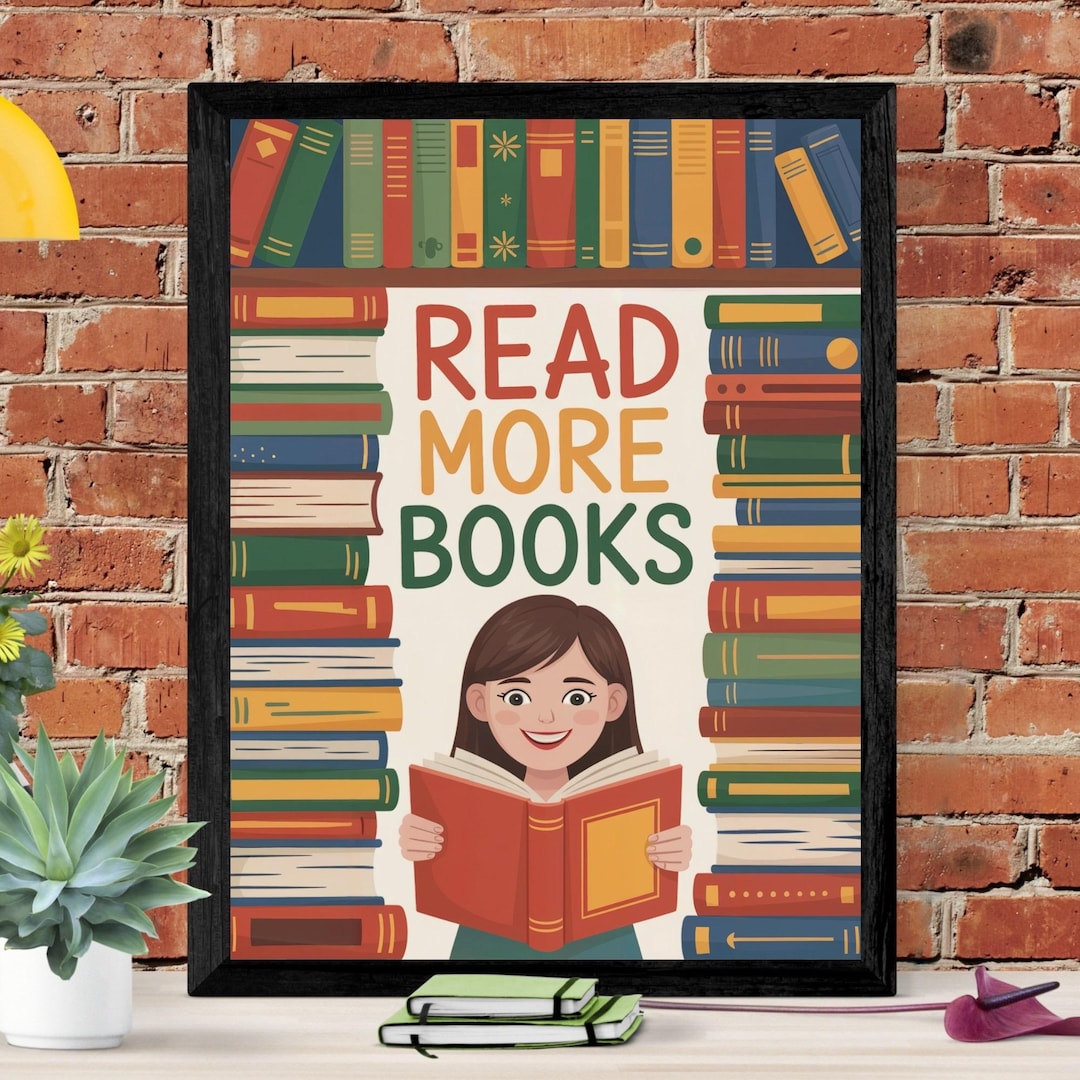 Reading Corner Poster: Inspirational Classroom Art (digital Download ...
