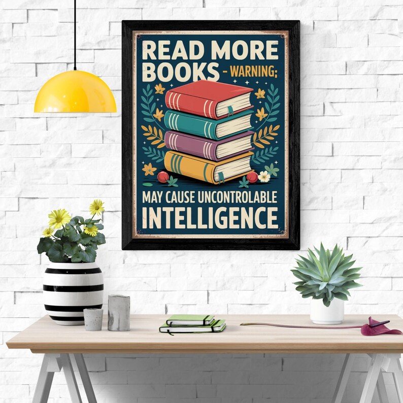 Inspirational Reading Poster: Classroom Decor, Spark Curiosity (digital ...