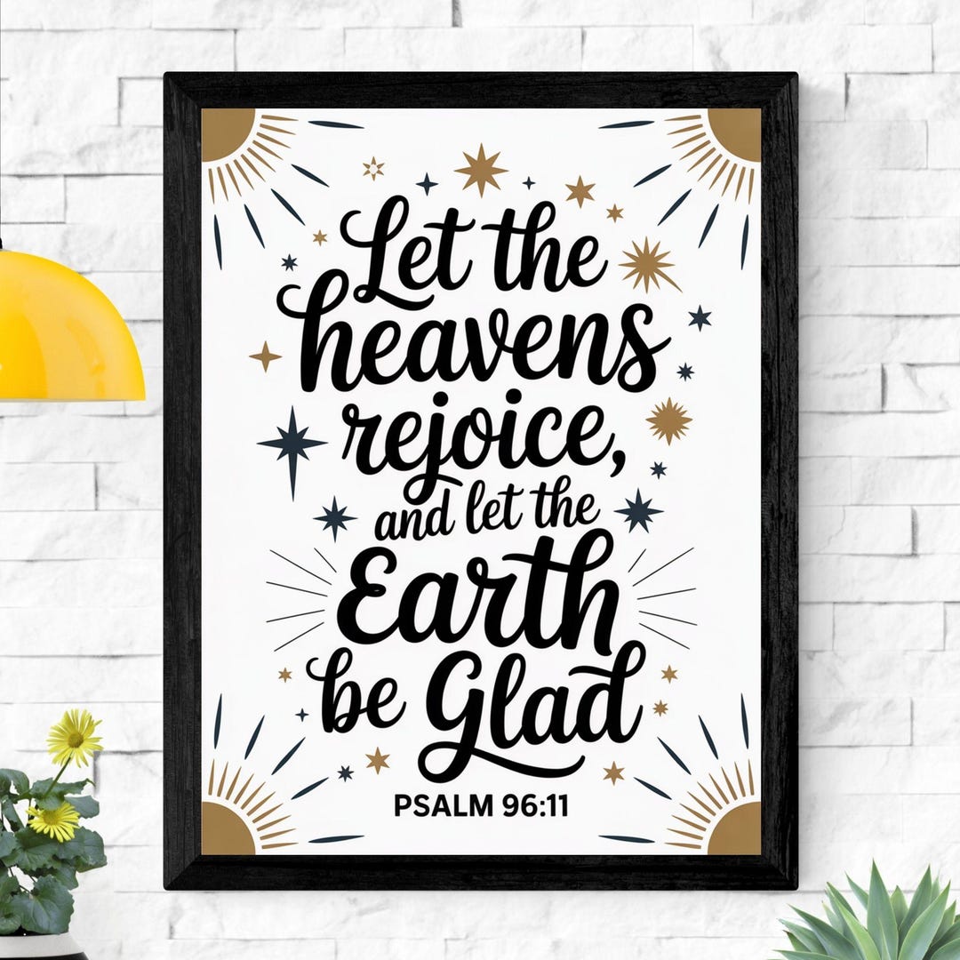 Christian Inspirational Wall Art | Bible Verse Poster | Printable Quote ...