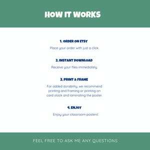 Funny Classroom Poster Bundle: Motivational, Colorful Prints (digital ...