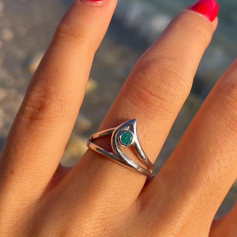 Sage Sterling Ring - Etsy