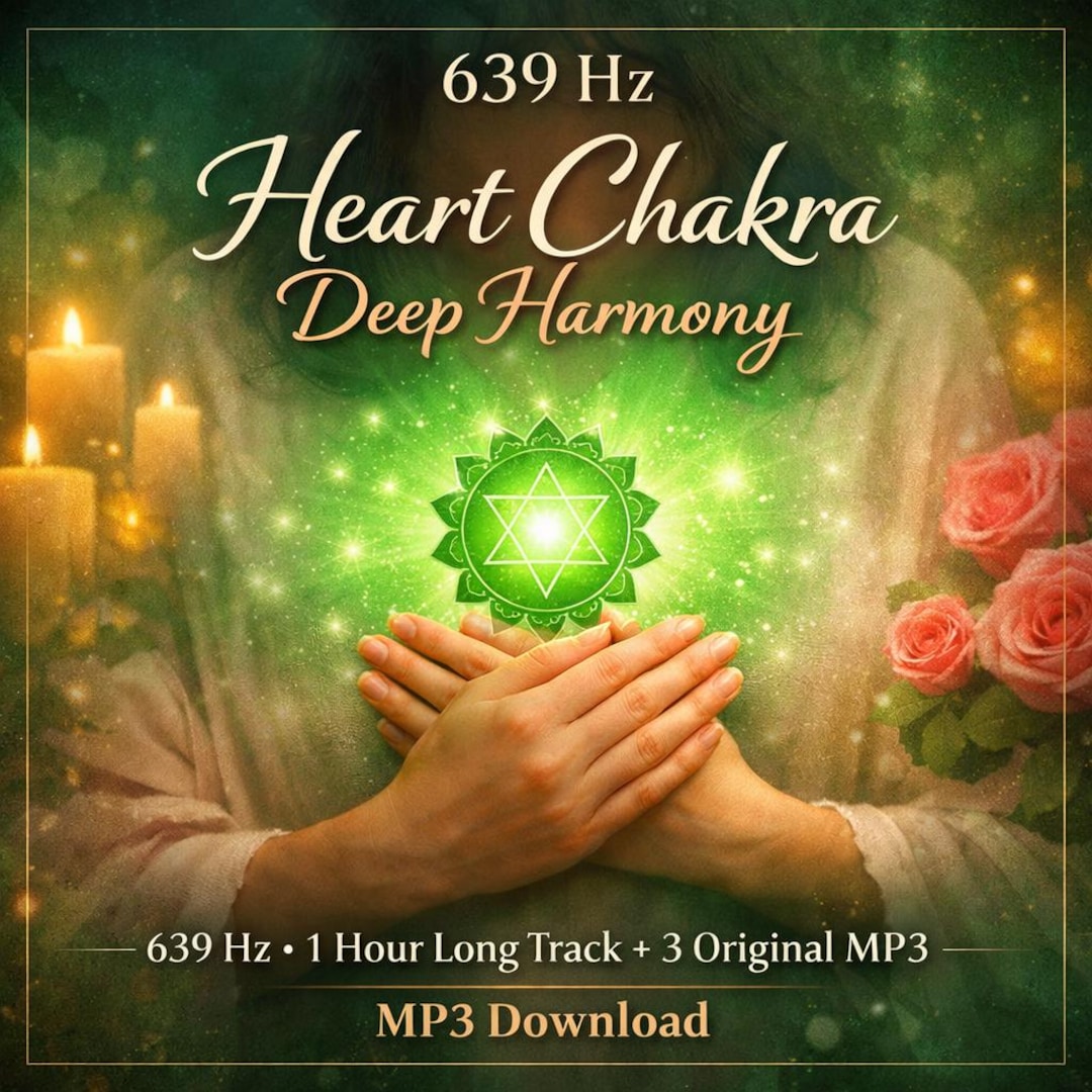 639 Hz Heart Chakra Sound Bath MP3 | Deep Harmony Meditation Audio (1 ...