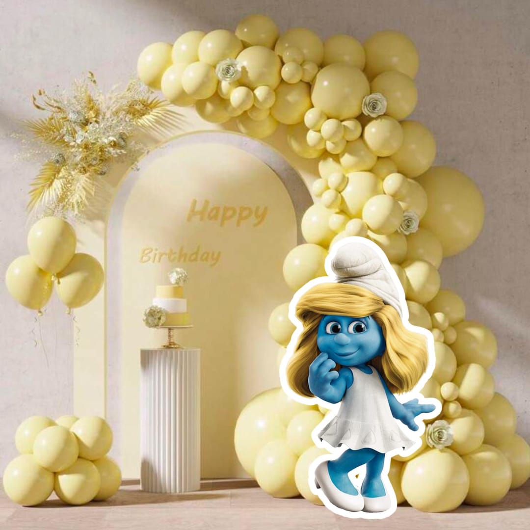 SMURFETTE Big Decor: Decorate the Smurfs Smurfette Birthday Baby Shower ...