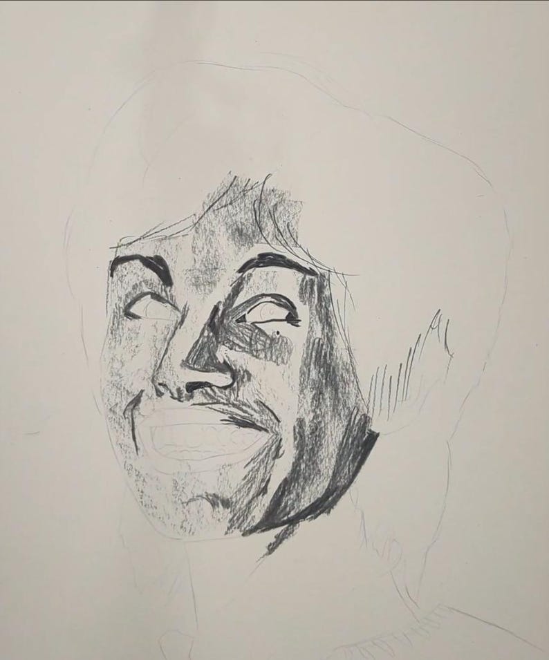 Charcoal Portrait of Julia Roberts as Tink in the 1991 Movie Hook - Etsy