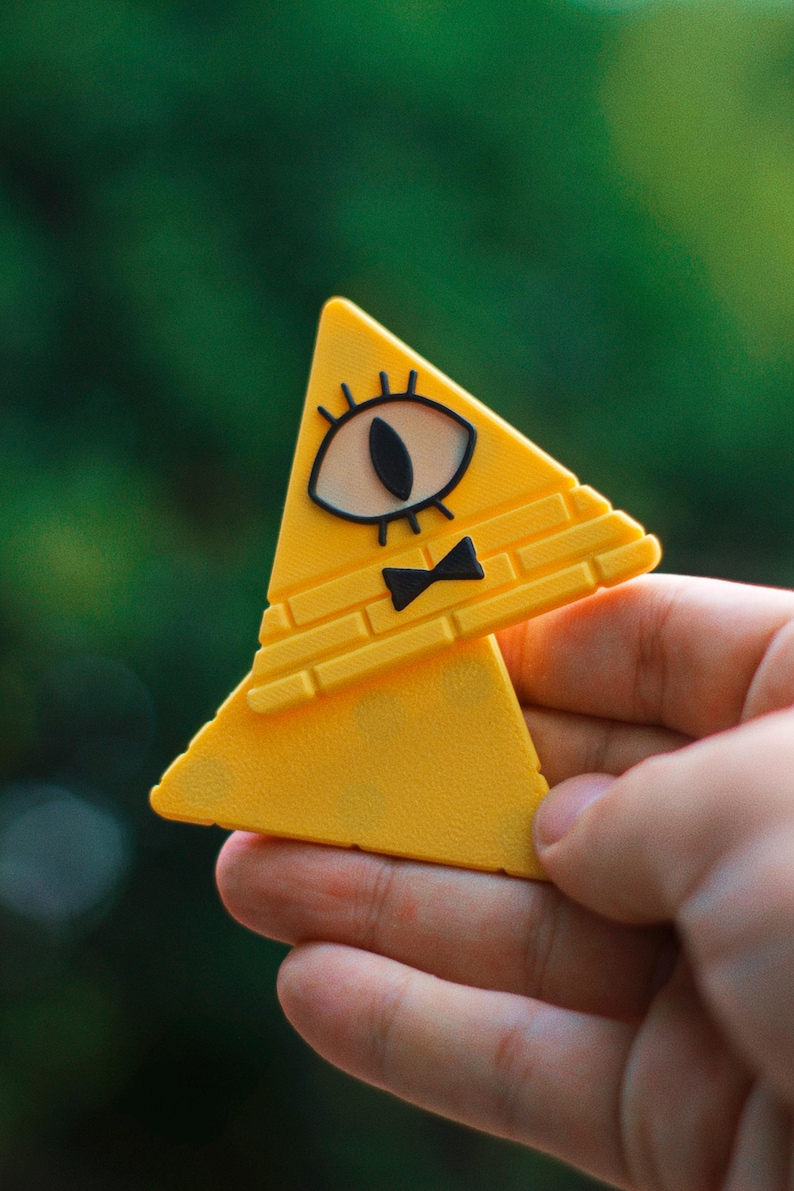 Bill Cipher Fidget Slider: Gravity Falls Inspired Pocket Toy Stress ...