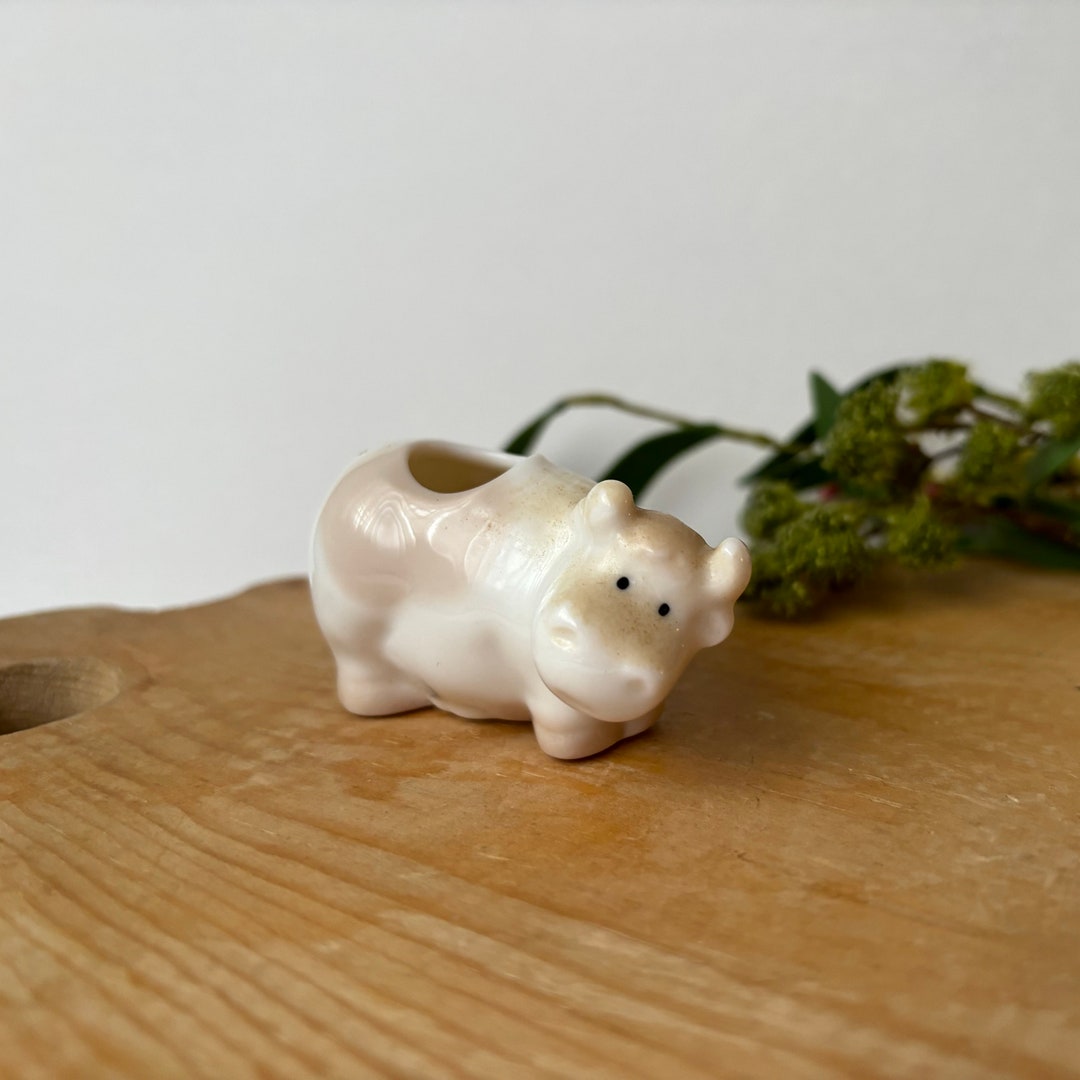 Vintage Ceramic Cow, Planter, Toothpick Holder - Etsy