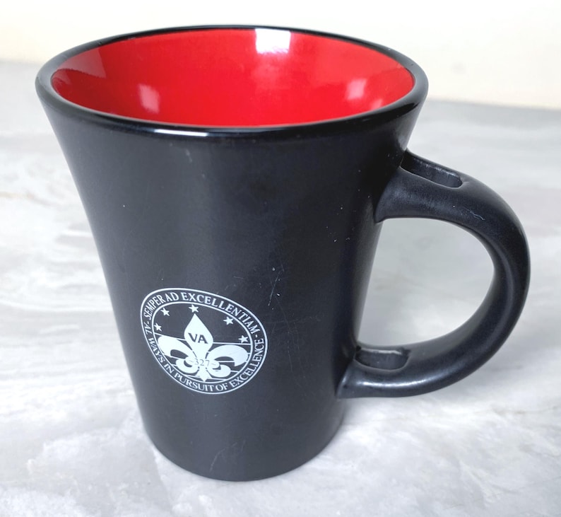 Vintage Boy Scouts or Veterans Affairs Mug ~ Logo, Black and Red 4 ...