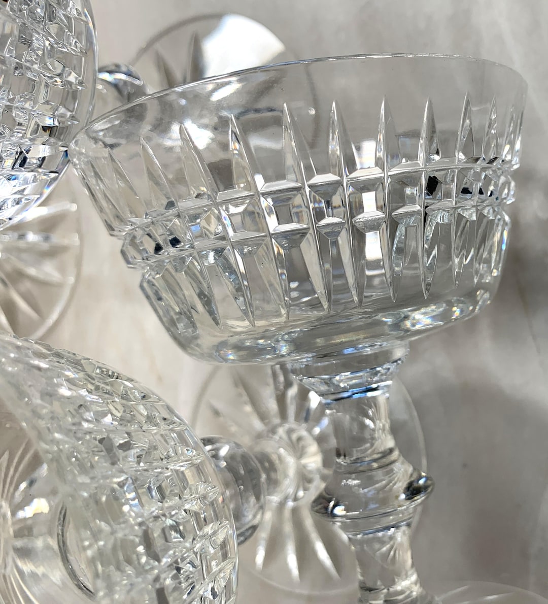Seneca USA Renaissance Cut Crystal Champagne Sherbet Cups Set of 6 - Etsy