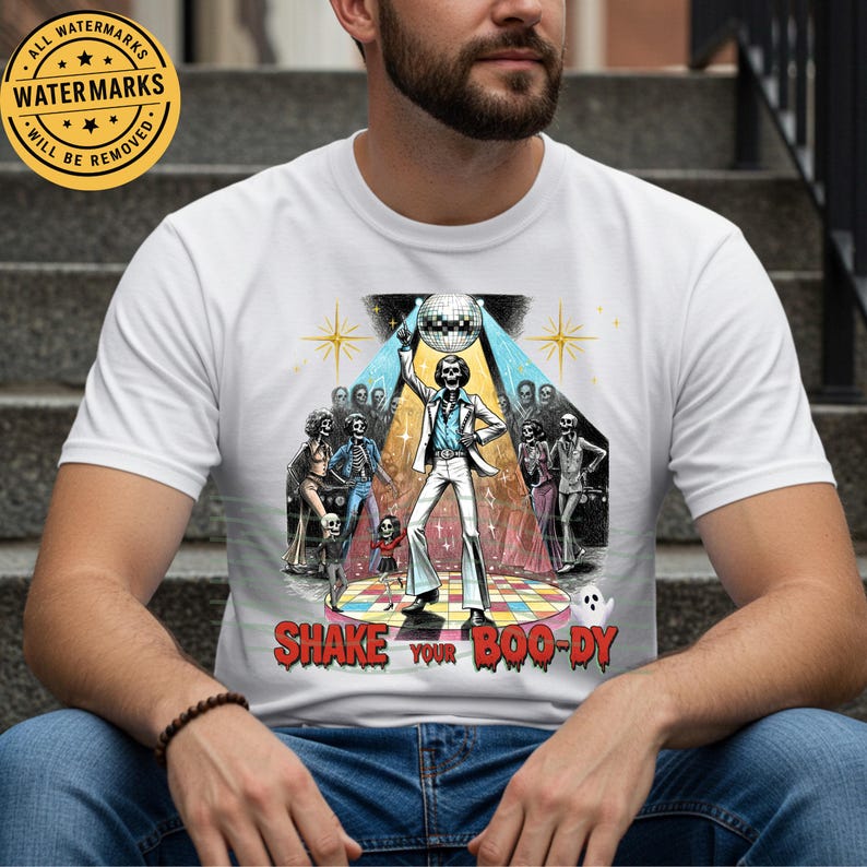 Saturday Night Fever, Travolta Skeleton Disco PNG: Retro Halloween ...