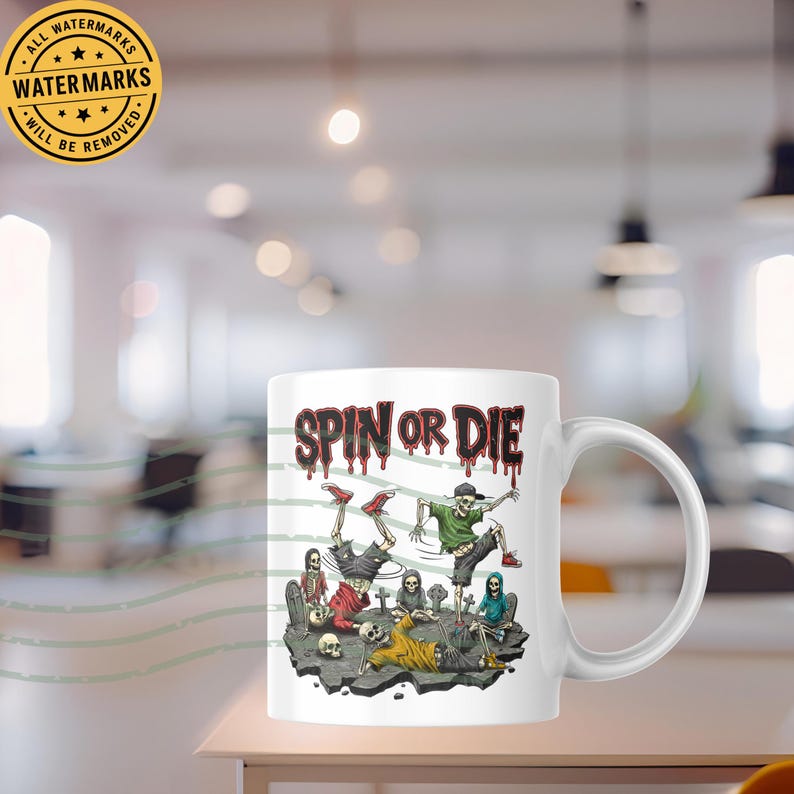 Skeleton Breakdance PNG: Gothic Halloween Skull Dancers (digital ...