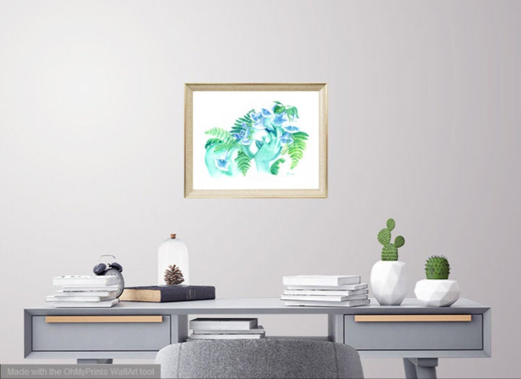 Original Watercolor Painting "exhaustion" - Abstract Floral, Surreal ...