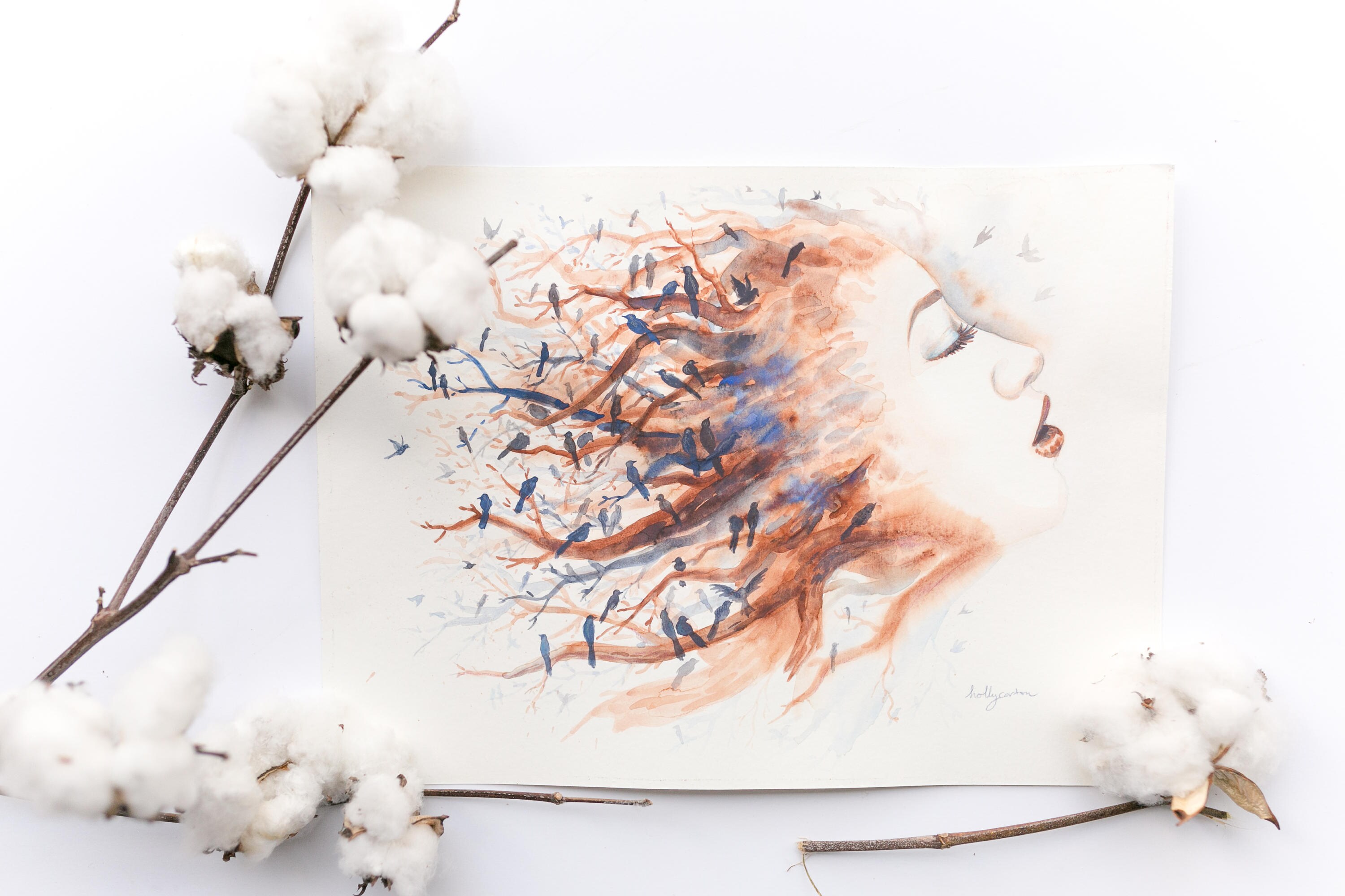 Print of "mindfulness", Watercolor Print, Autumnal Art - Etsy