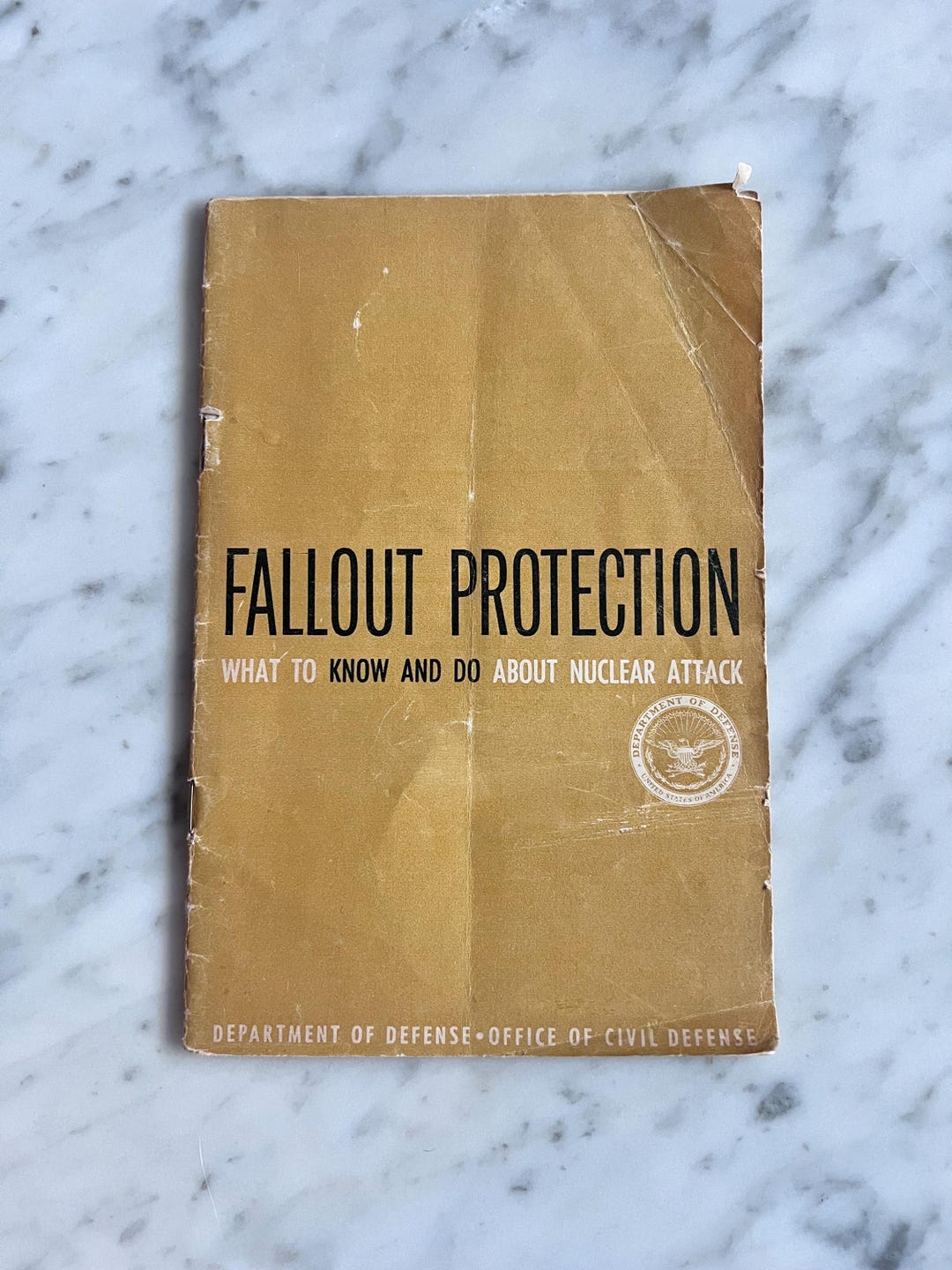 Vintage Fallout Protection Manual 1961 | Cold War Civil Defense Nuclear ...