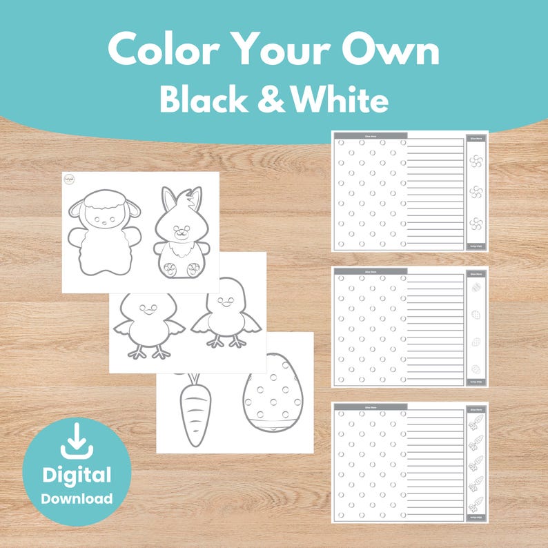 Printable Easter Windsock Craft | Bunny, Chick, Lamb Decor (PDF) - Etsy