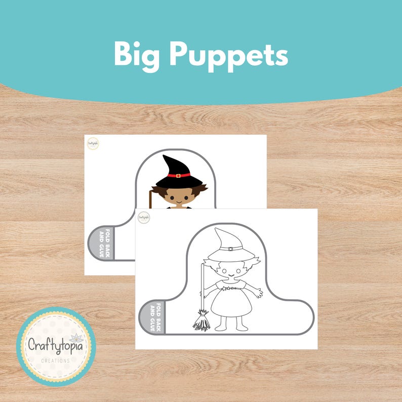 Halloween Finger and Hand Puppets |DIY Puppet Templates for Halloween ...