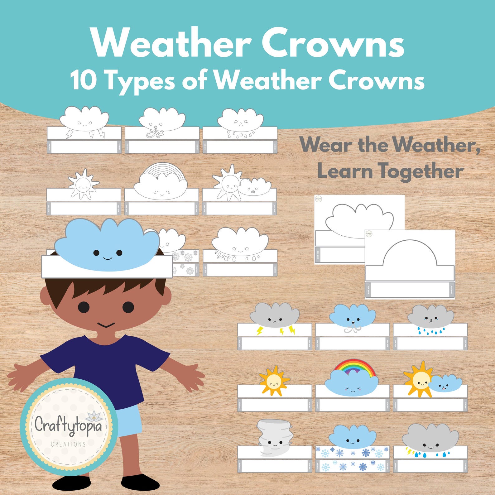 Weather Learning Bundle | Printable Crafts, Games & Vocabulary ...