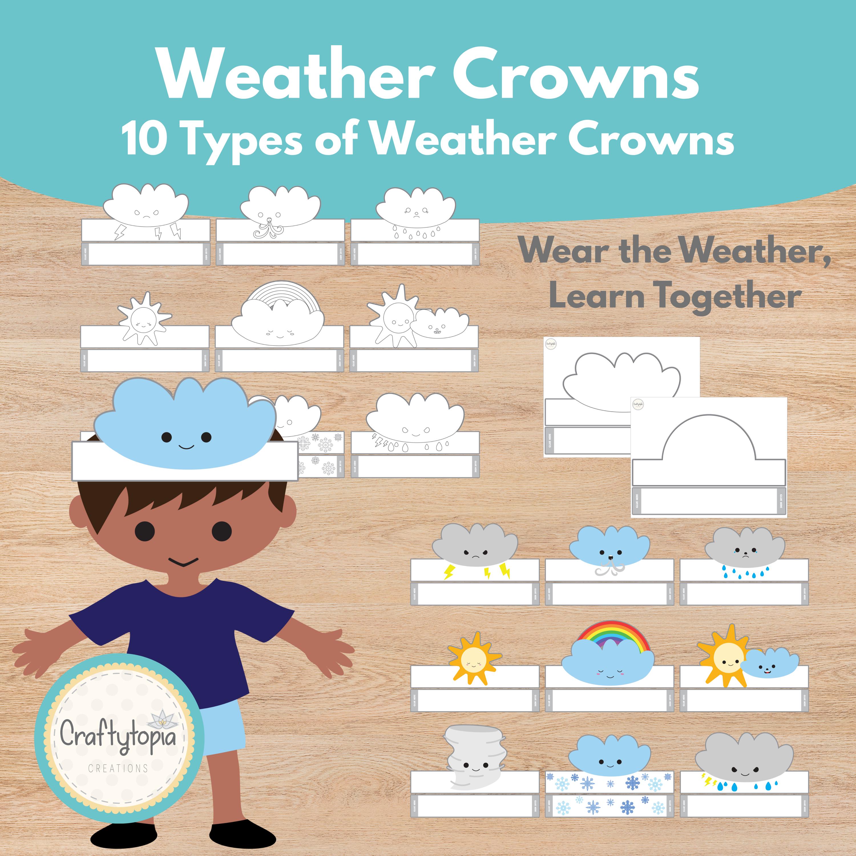 Weather Learning Bundle | Printable Crafts, Games & Vocabulary ...