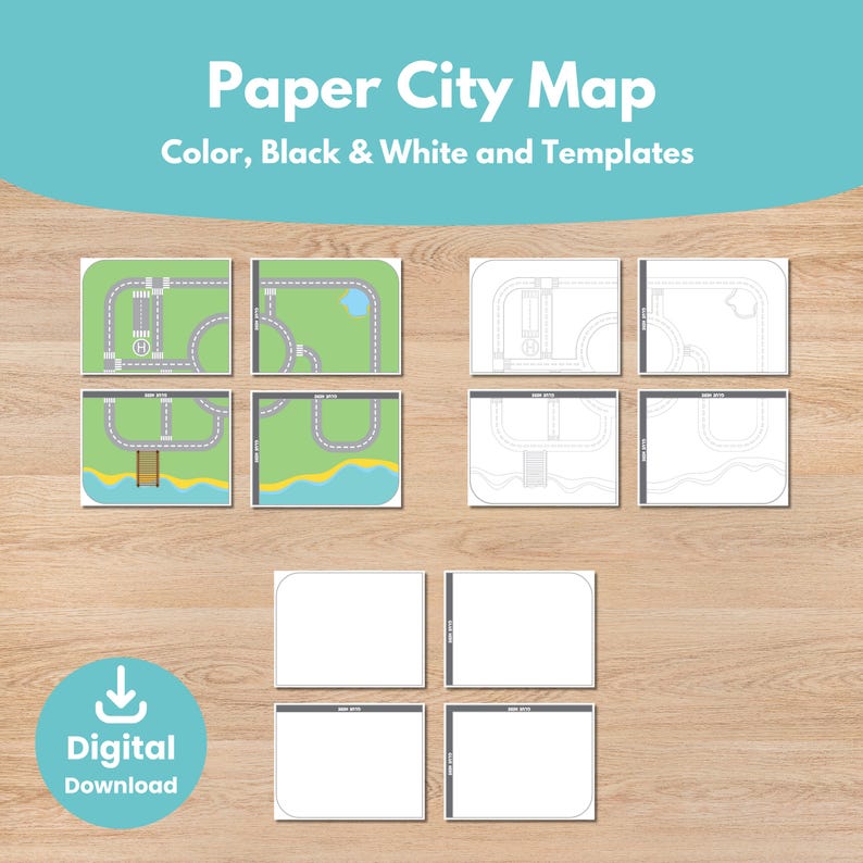 Paper City and Community Helpers Printable |storytelling Activity for ...