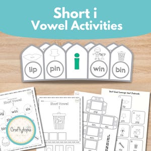 Short I Sound Worksheets | Printable CVC Phonics Activities |crown ...