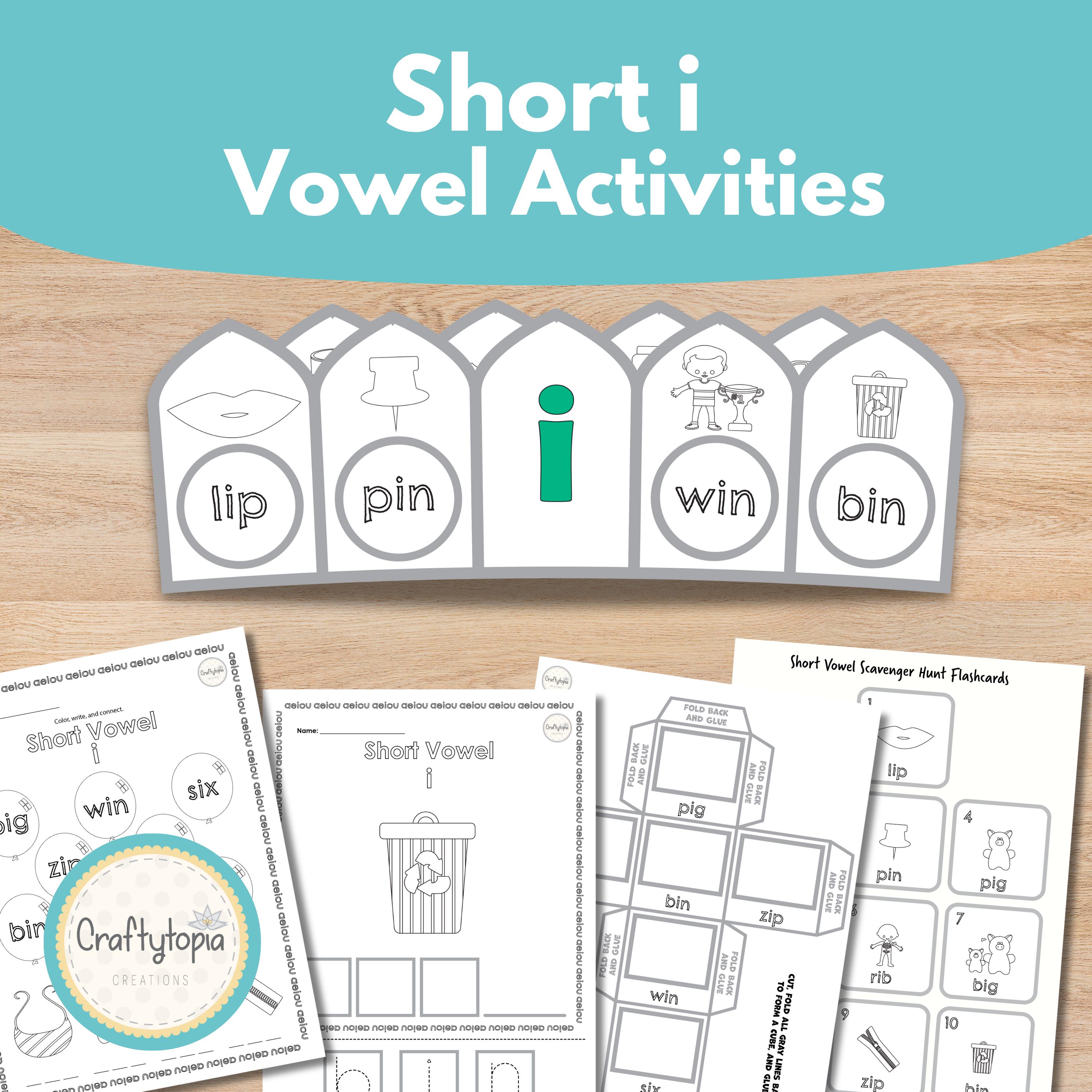 Short I Sound Worksheets | Printable CVC Phonics Activities |crown ...