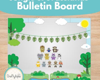 Welcome to the Jungle Bulletin Board Kit - Etsy