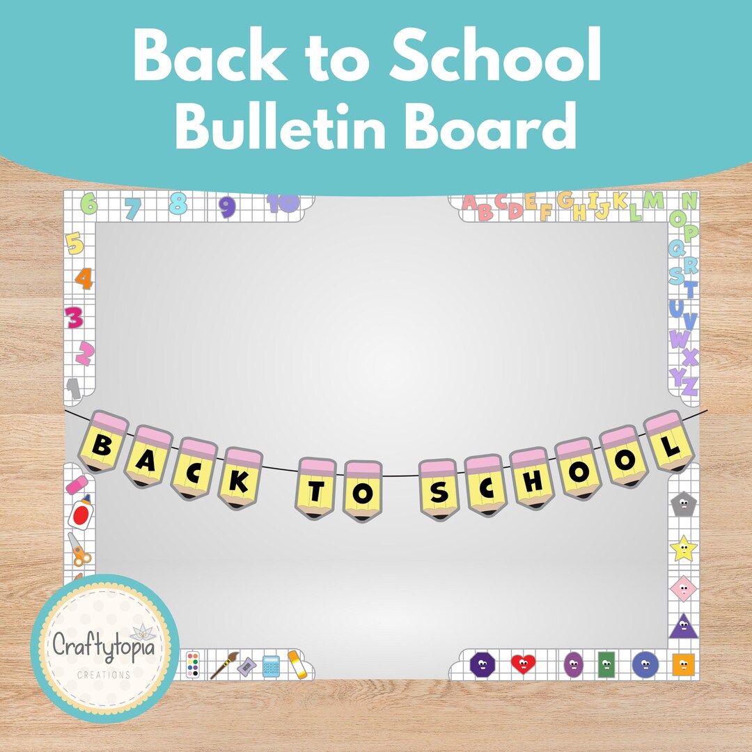 Back to School Bulletin Board Printable | Classroom Decor (PDF) - Etsy