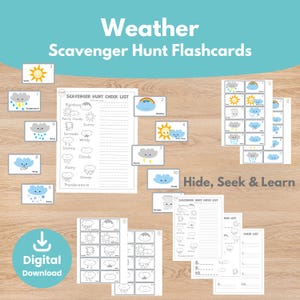 Weather Learning Bundle | Printable Crafts, Games & Vocabulary ...