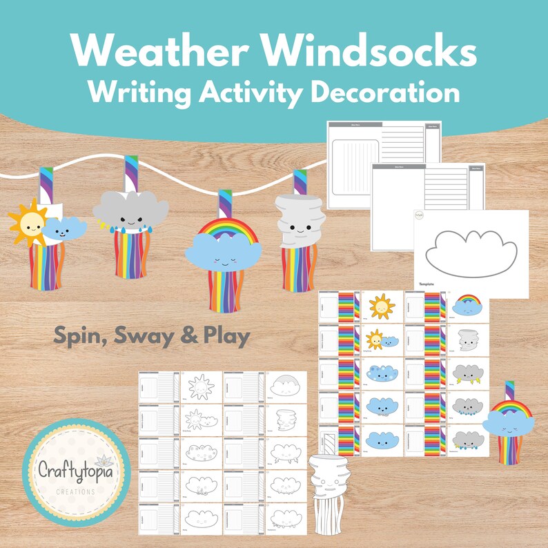 Weather Learning Bundle | Printable Crafts, Games & Vocabulary ...