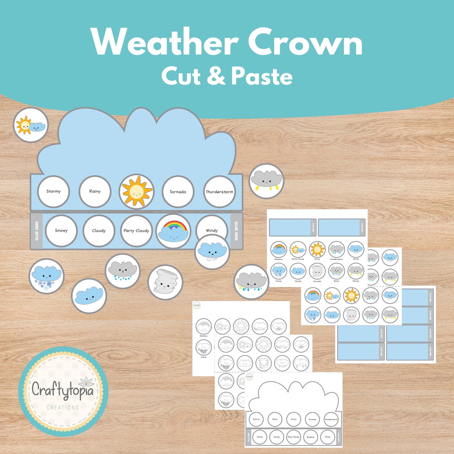 Weather Learning Bundle | Printable Crafts, Games & Vocabulary ...