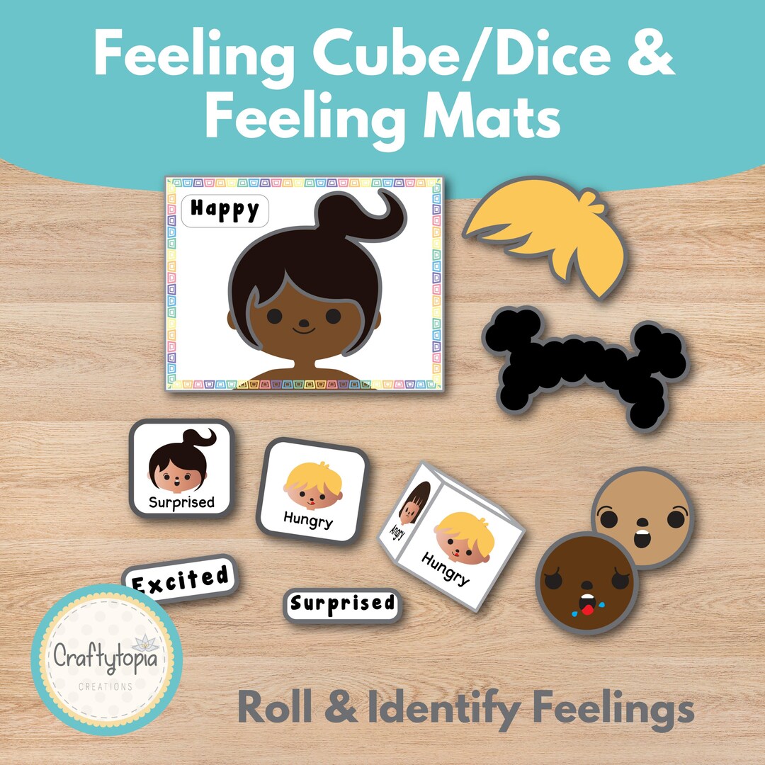 Emotions Cube & Flashcards | Social Emotional Learning Activity ...